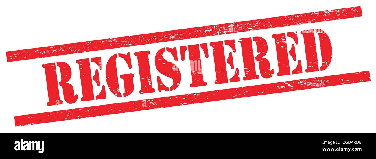 Registered stamp sign seal hi-res stock photography and images - Alamy