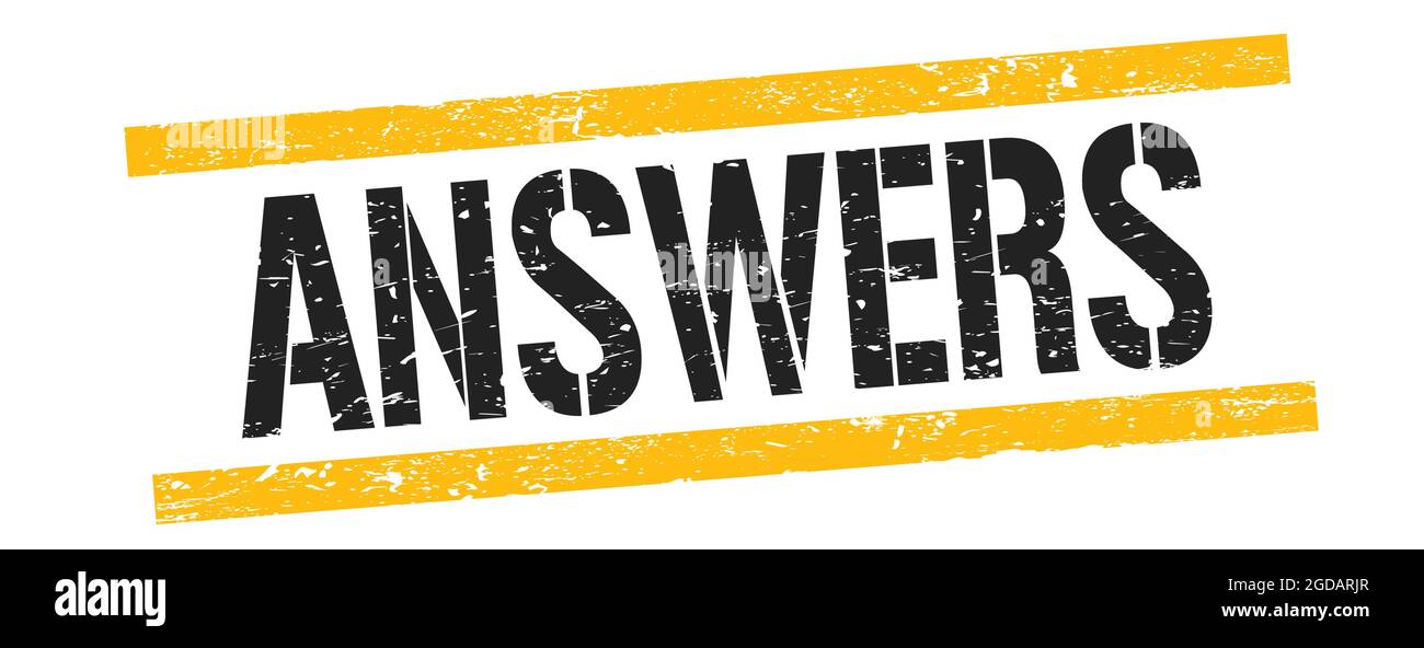 Answers stamp Cut Out Stock Images & Pictures - Alamy