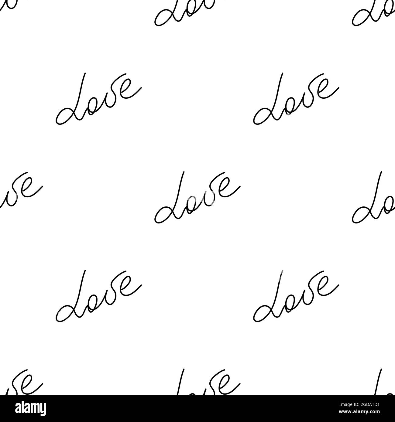 Love text Seamless pattern. Text backgrounds applicable in printing ...
