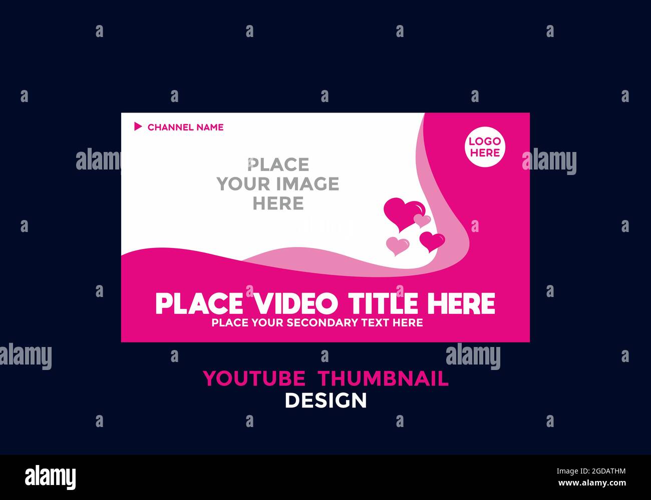 Colorful and unique Video thumbnail design Stock Vector Image & Art - Alamy