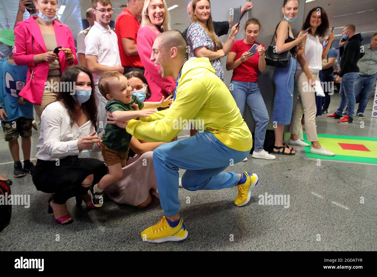 KYIV REGION, UKRAINE - AUGUST 12, 2021 - Karateka Stanislav Horuna who won the bronze medal in ...