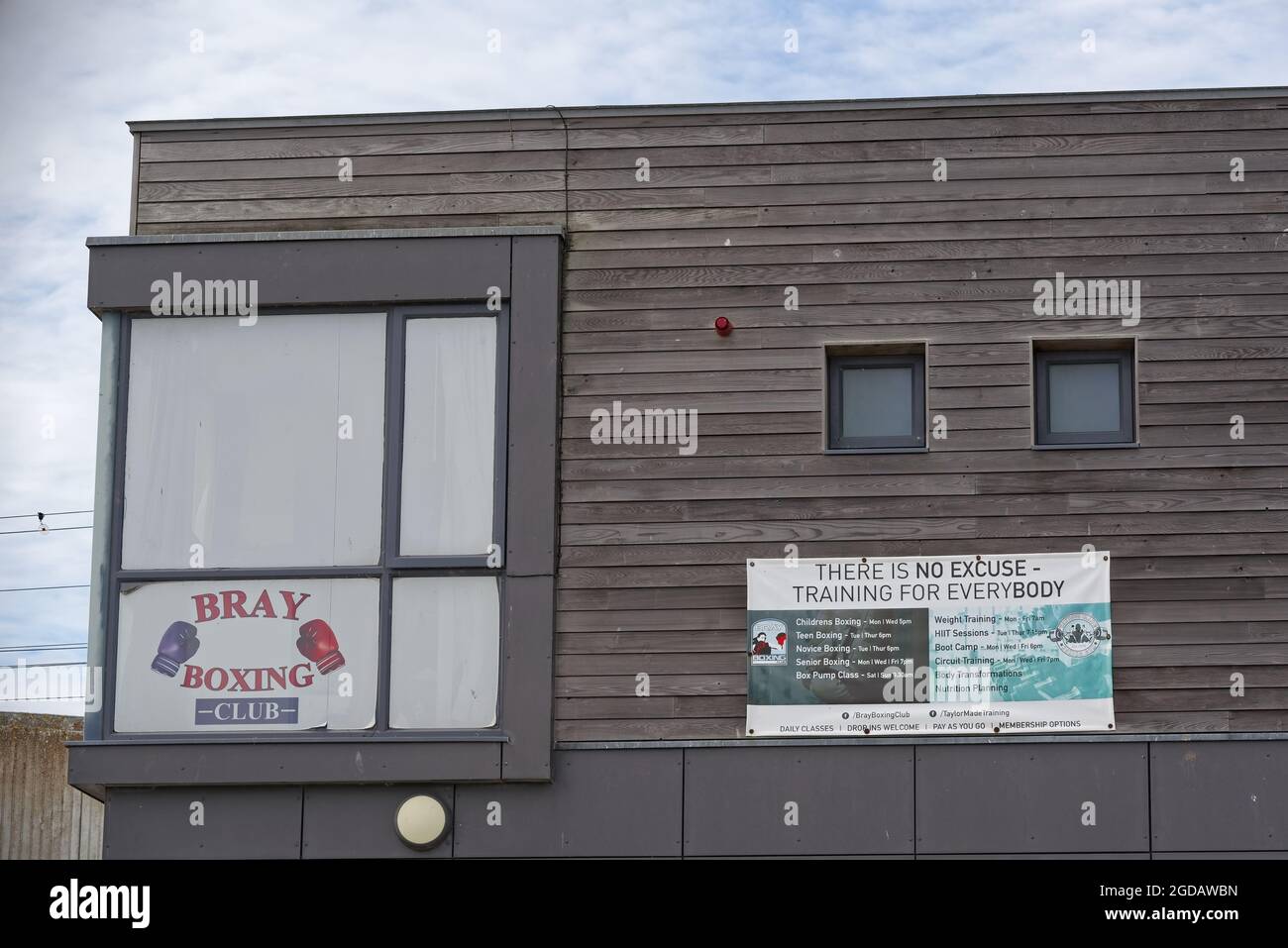 BRAY, IRELAND - Jun 19, 2021: Modern building of the Bray Boxing Club ...