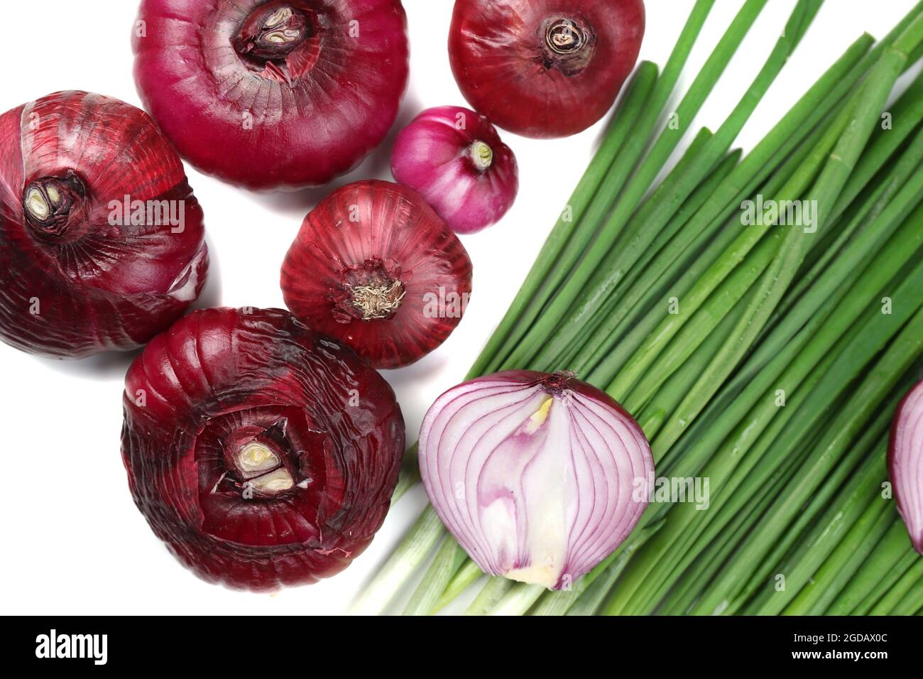 Different raw onion, close up Stock Photo - Alamy