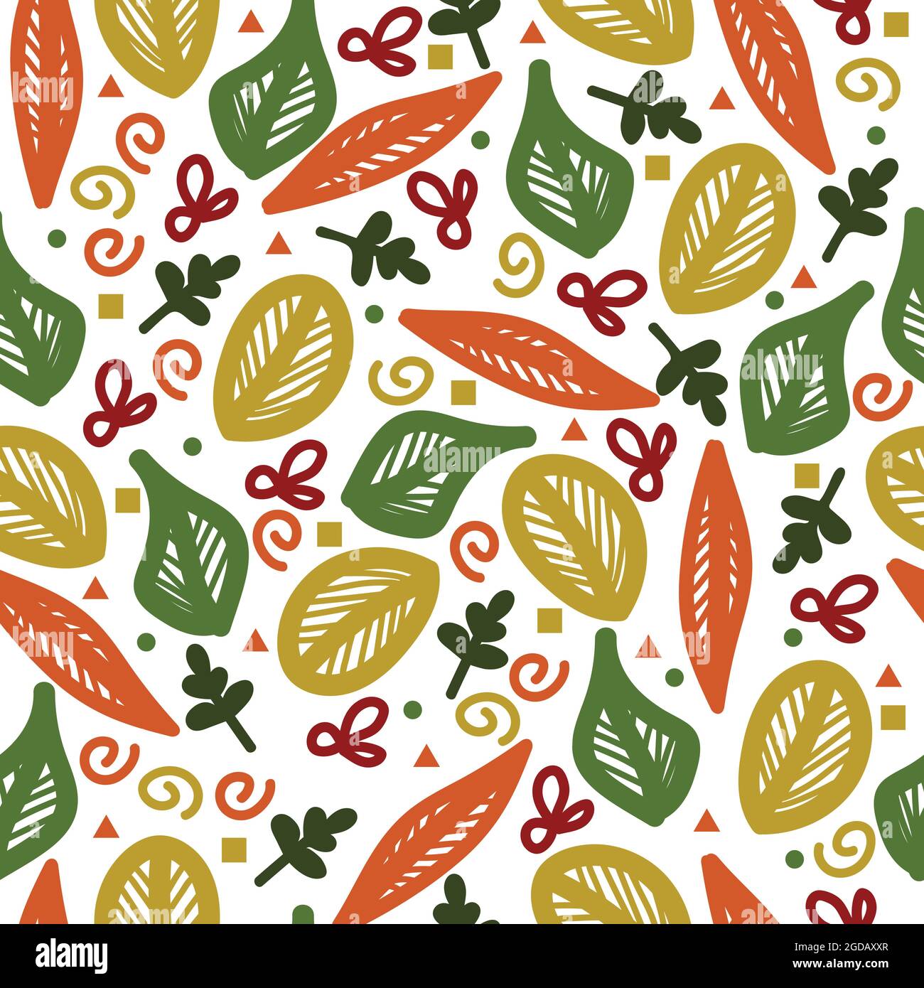 Leaves various colors in Stock Vector Images - Alamy