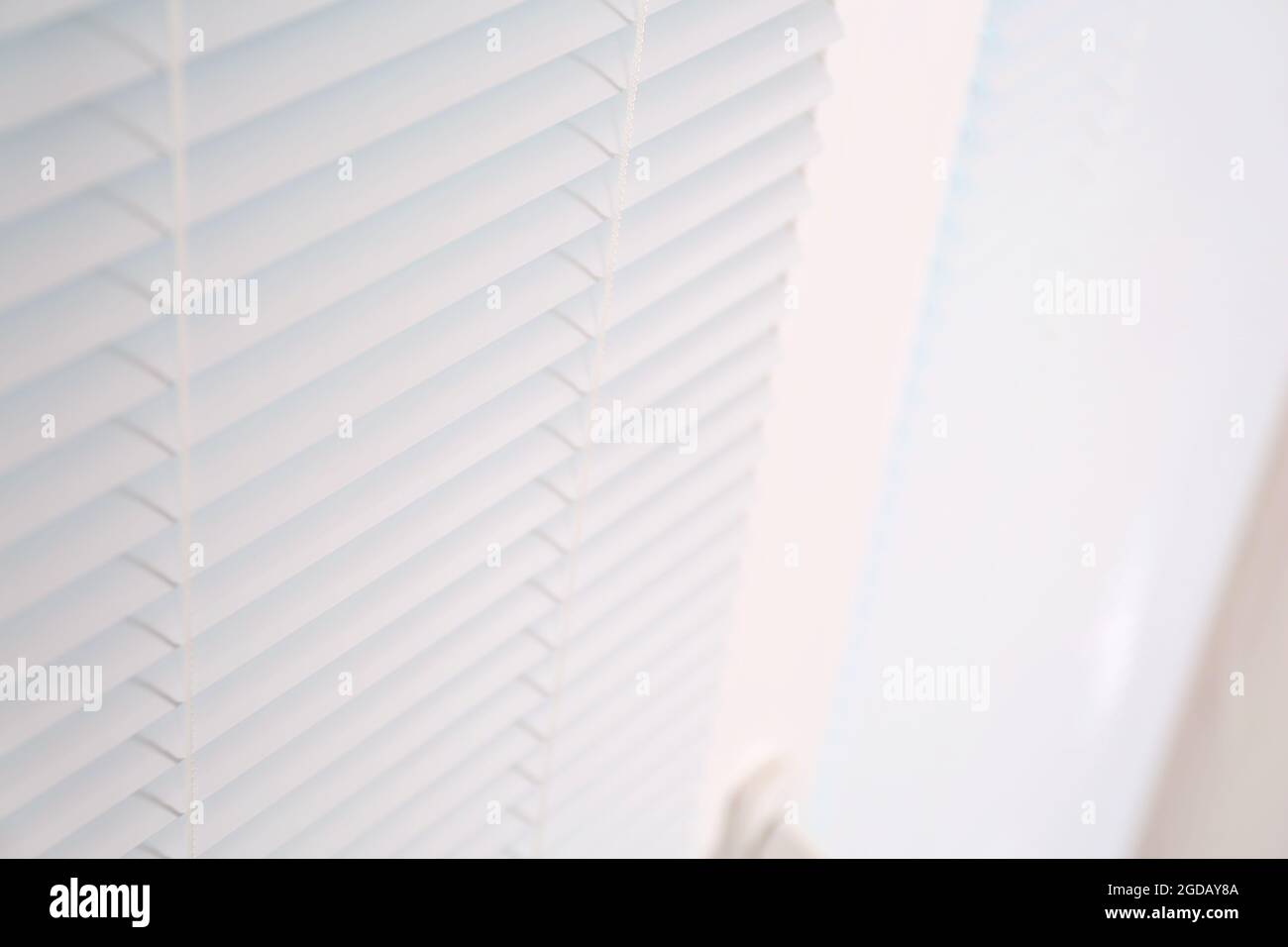White window with opened blinds Stock Photo - Alamy