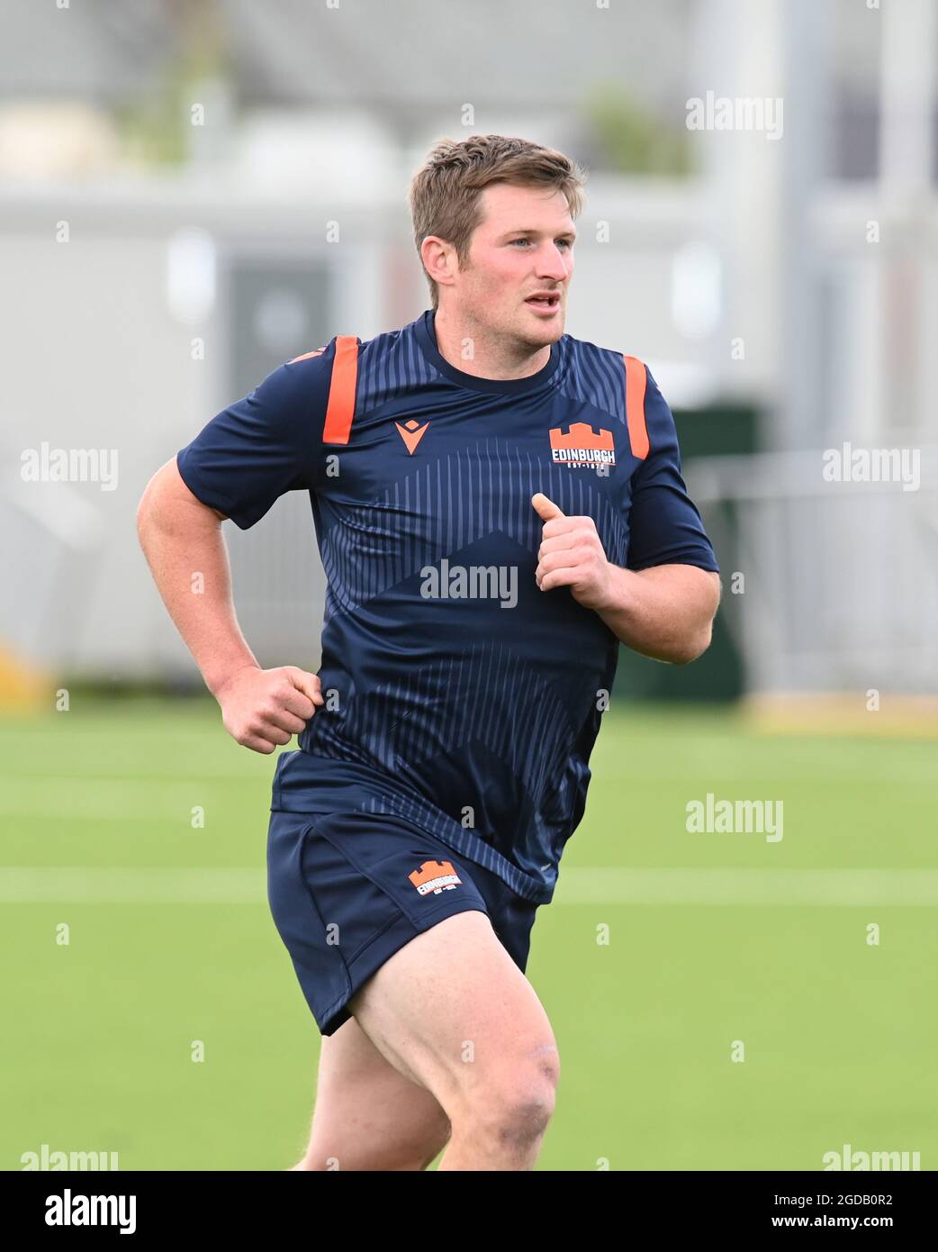 Edinburgh.Scotland UK.12th Aug 21. Edinburgh Rugby James Johnstone ...