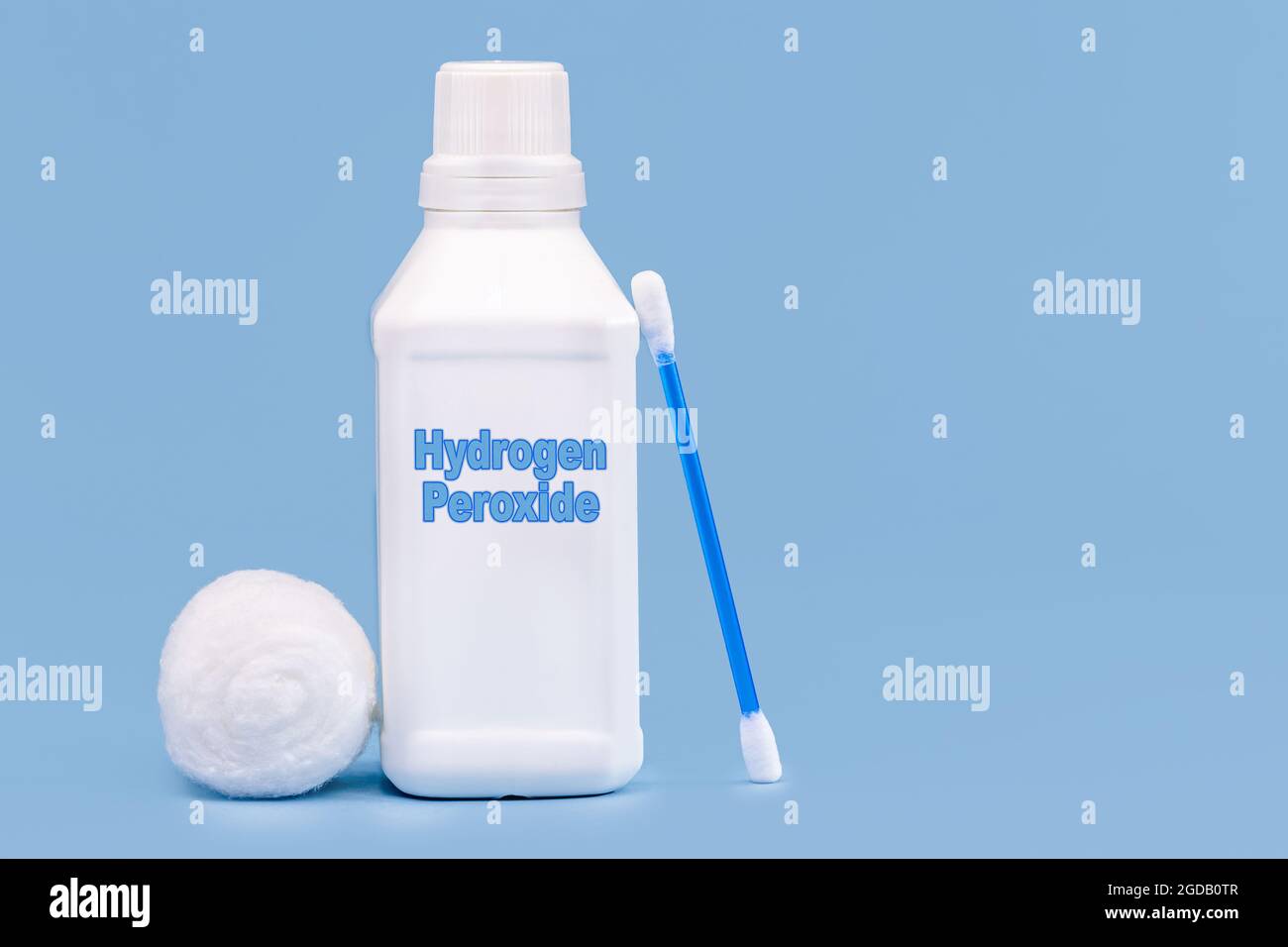 plastic container, medicine bottle, written in english: hydrogen ...