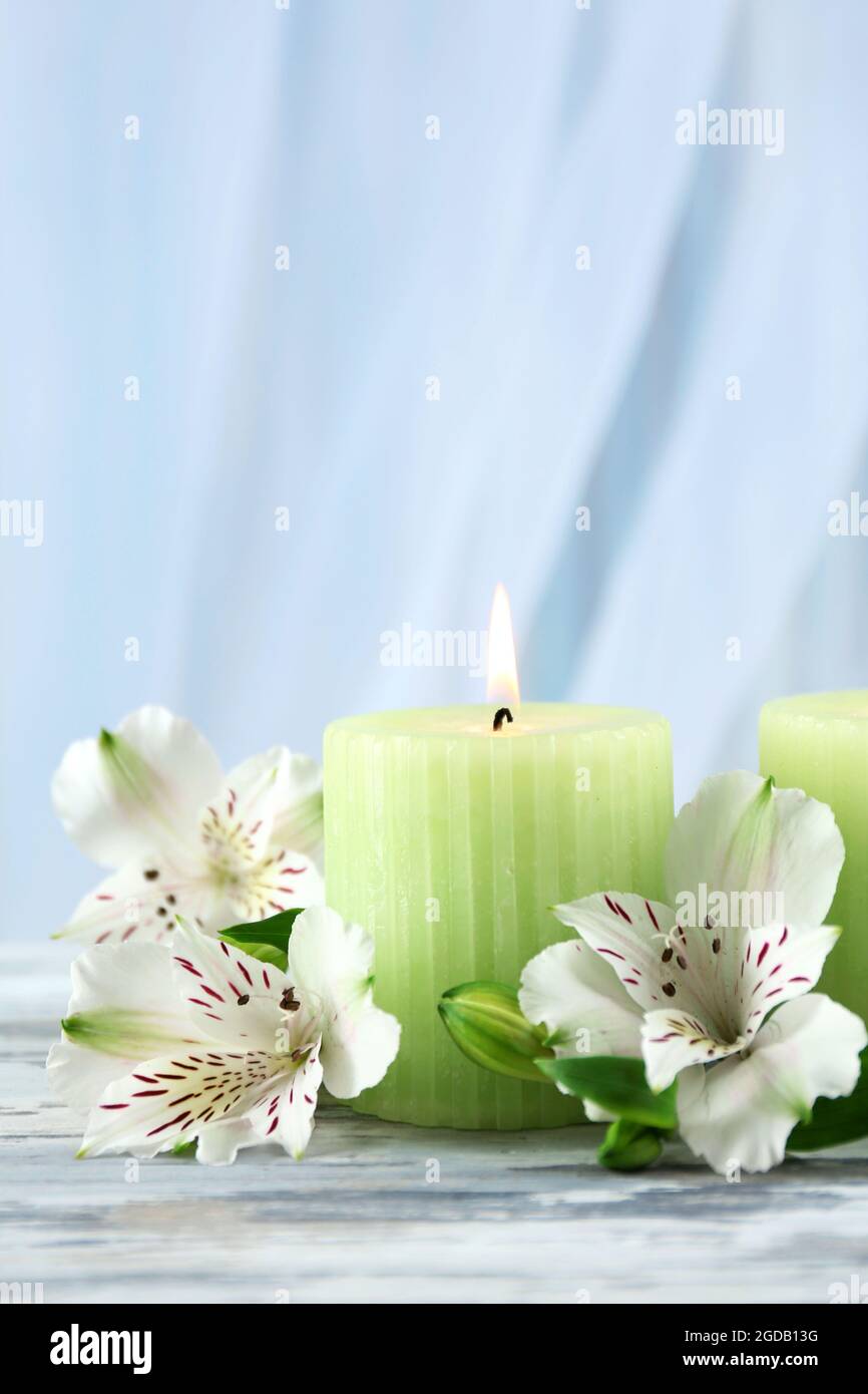 Candles And Flowers Wallpapers