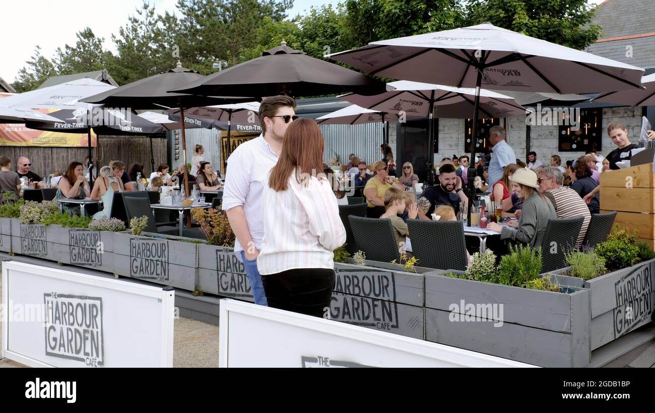 harbour garden restaurant, whitstable harbour, whitstable, kent Stock ...