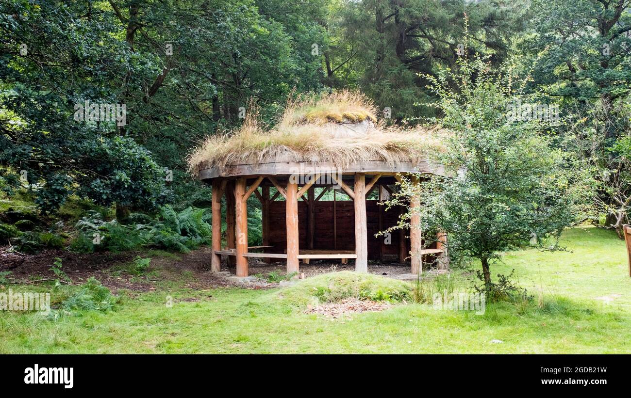 Grass Wooden Hut Grass Roof On Traditional House At … – License