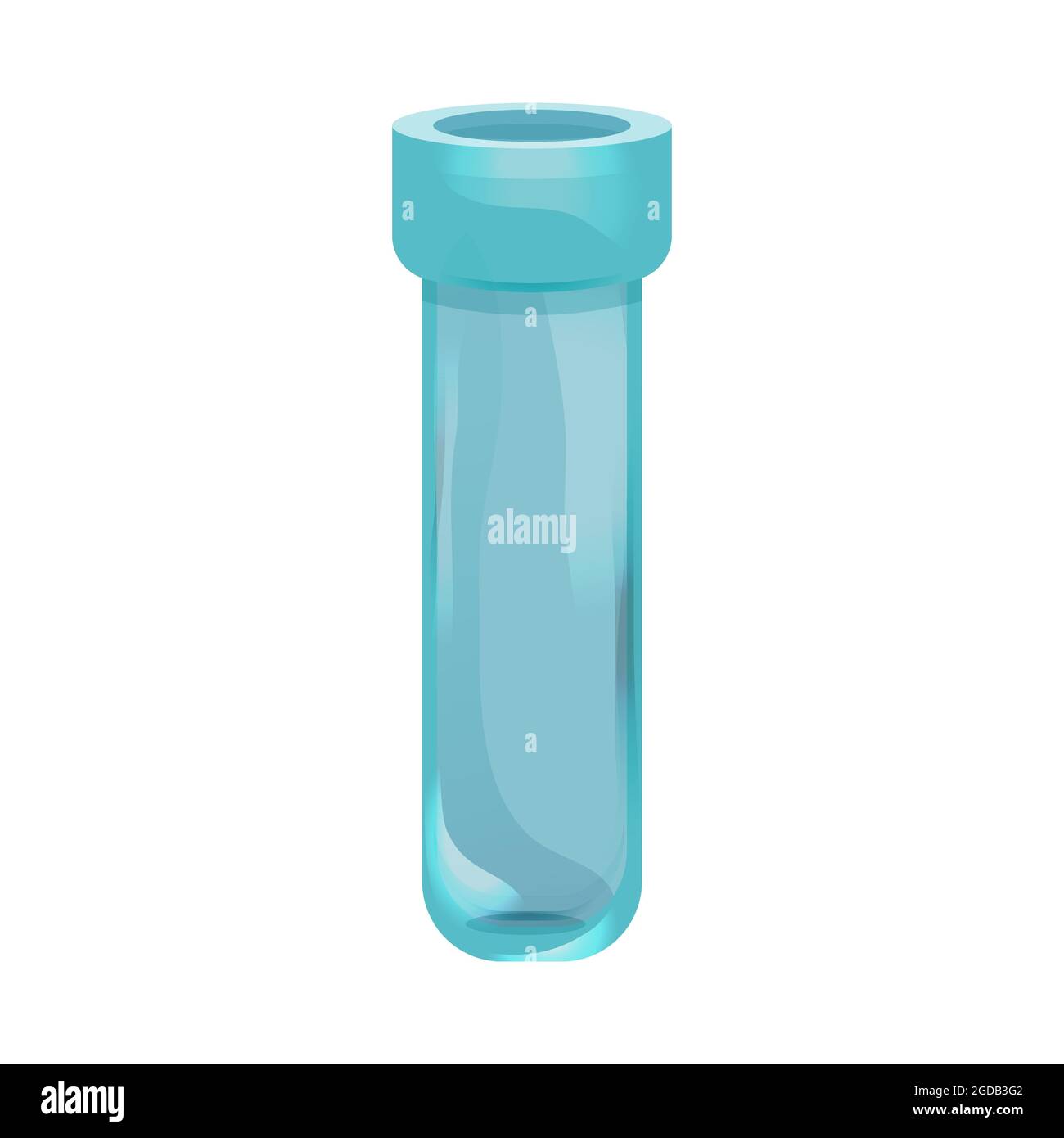 Empty Bottle for liquid potion elixir lab game icon in cartoon style ...