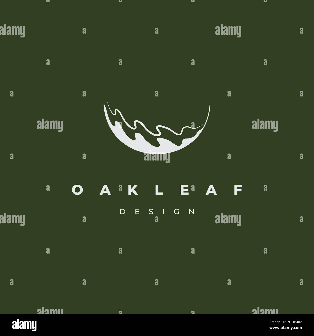 Oak leaf logo hi-res stock photography and images - Alamy