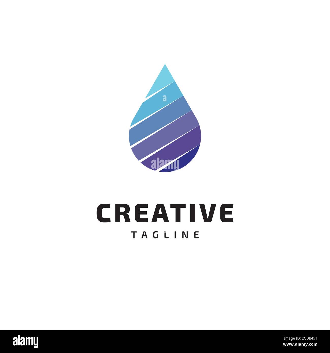 Water drop logo design illustration vector template Stock Vector Image ...