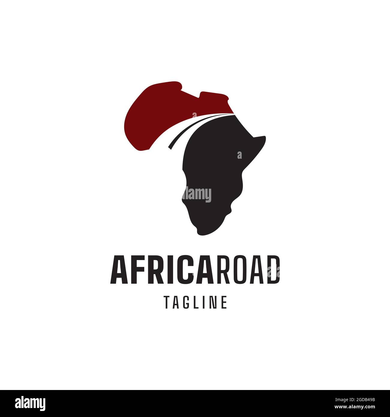 African road logo design illustration vector template Stock Vector ...