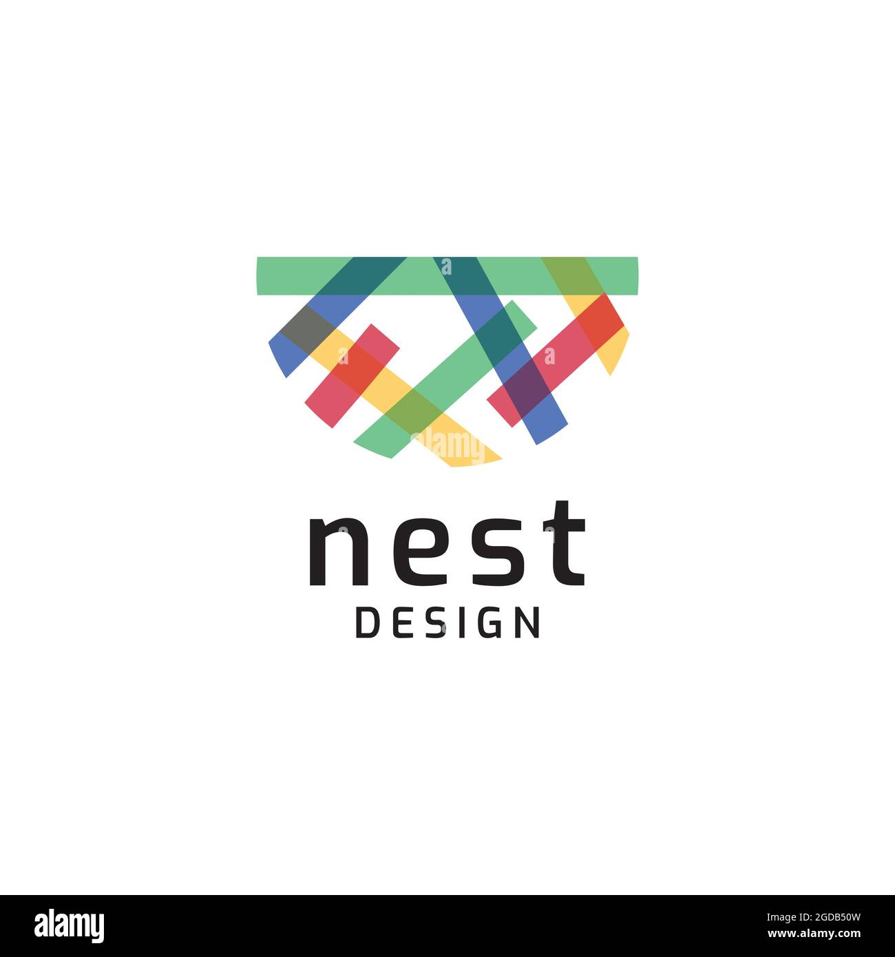 Nest logo design symbol illustration vector template Stock Vector Image ...