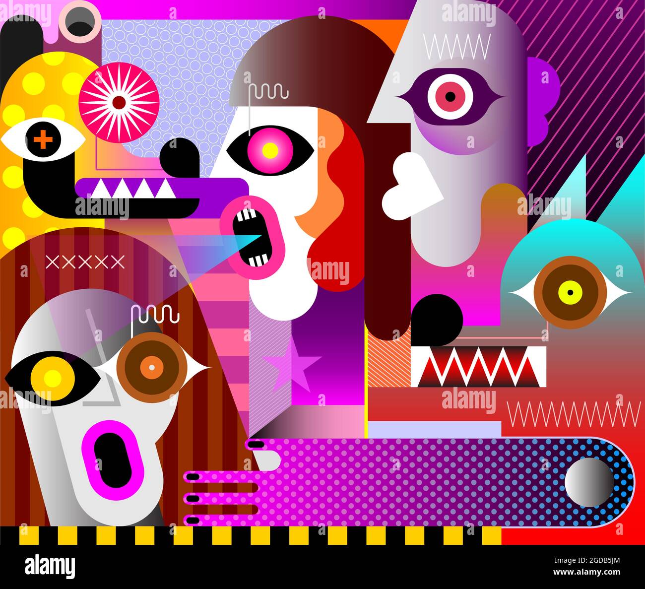 Two scared dogs Stock Vector Images - Alamy