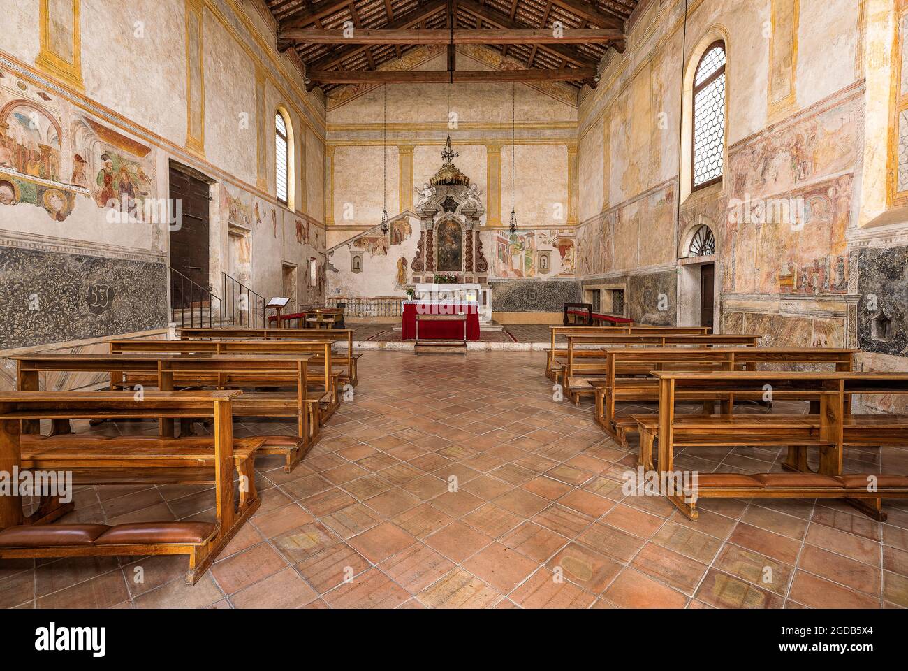 Italy Veneto Asolo Church of Santa Caterina (1346 Stock Photo - Alamy