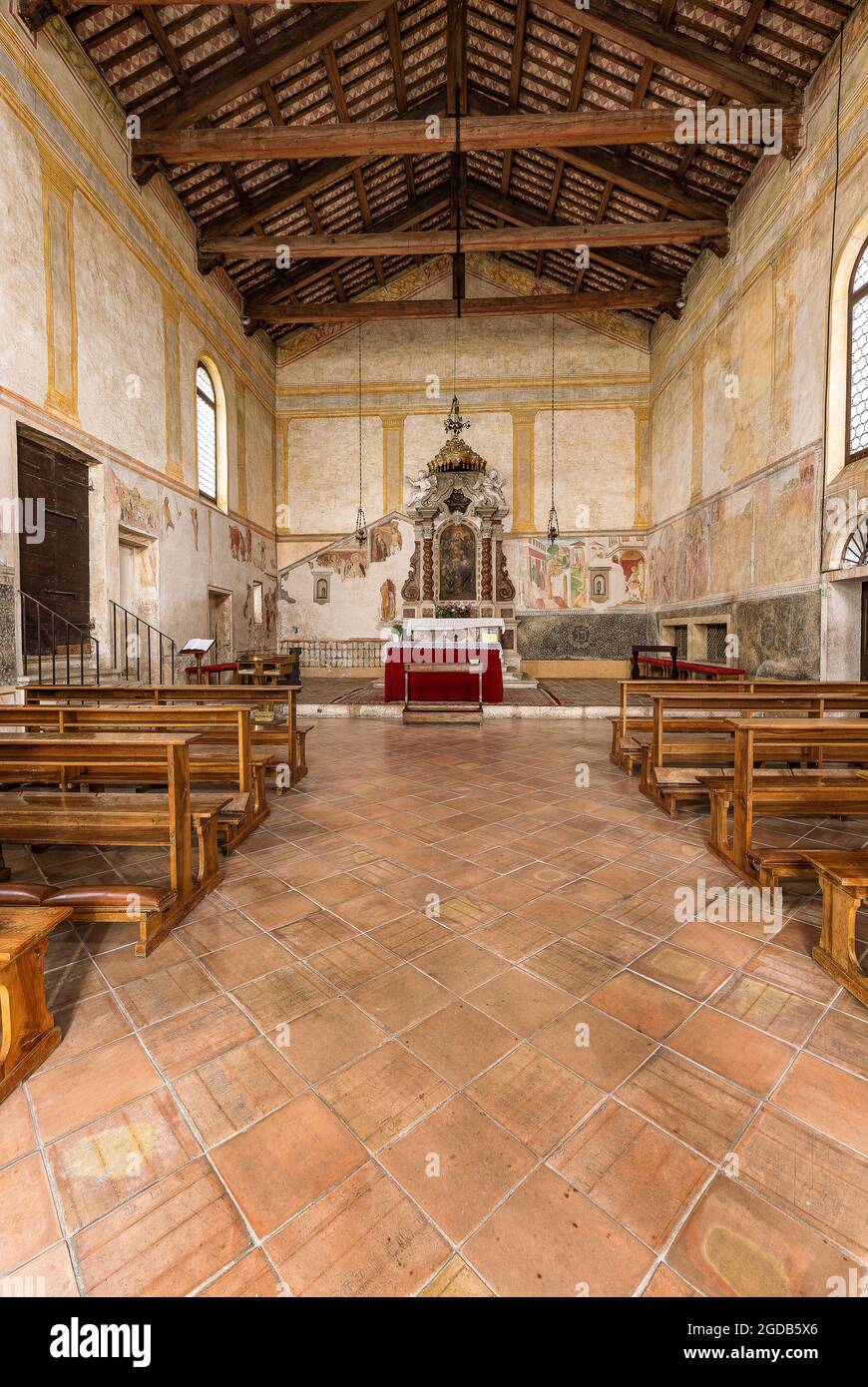 Italy Veneto Asolo Church of Santa Caterina (1346 Stock Photo - Alamy
