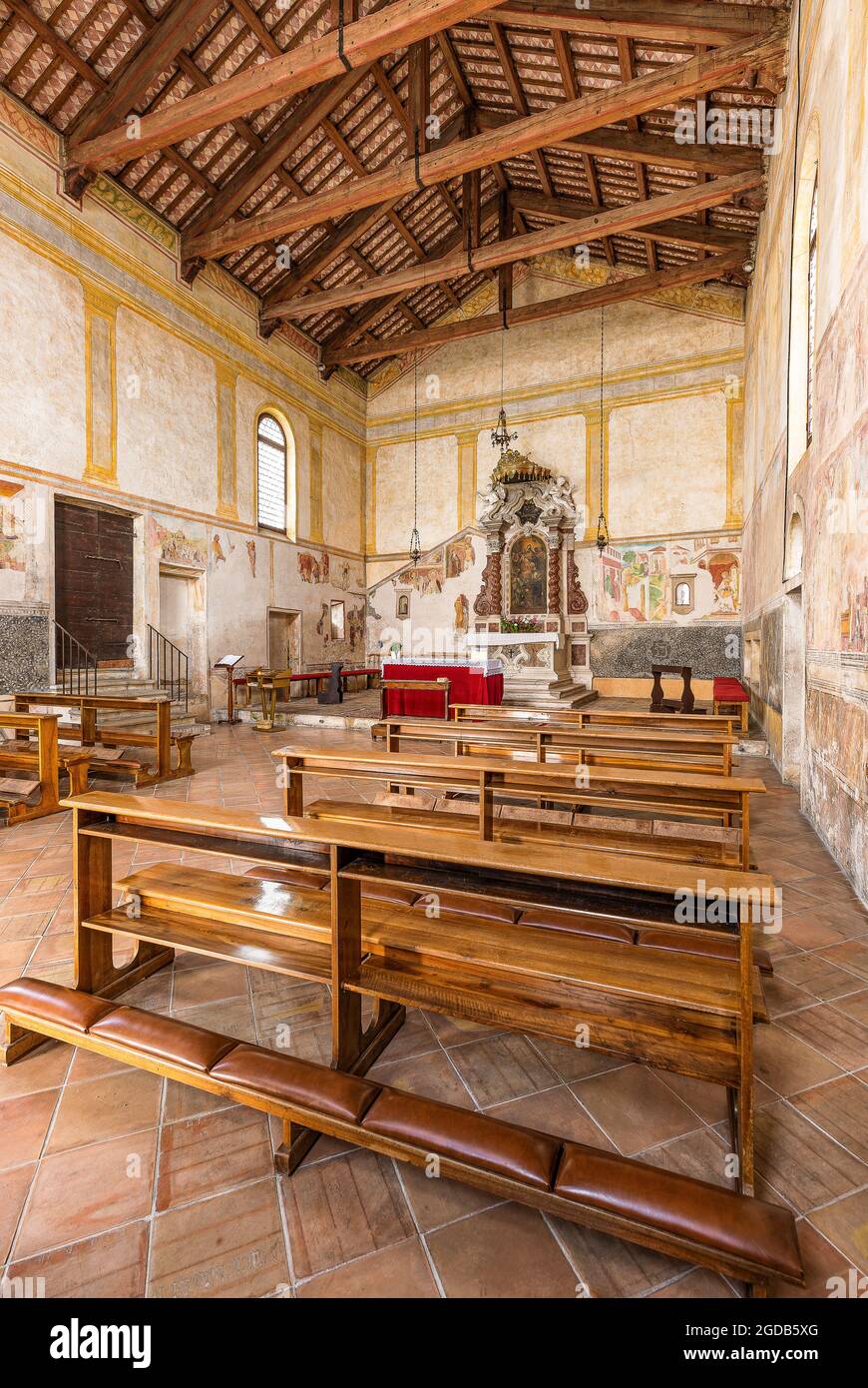 Italy Veneto Asolo Church of Santa Caterina (1346 Stock Photo - Alamy