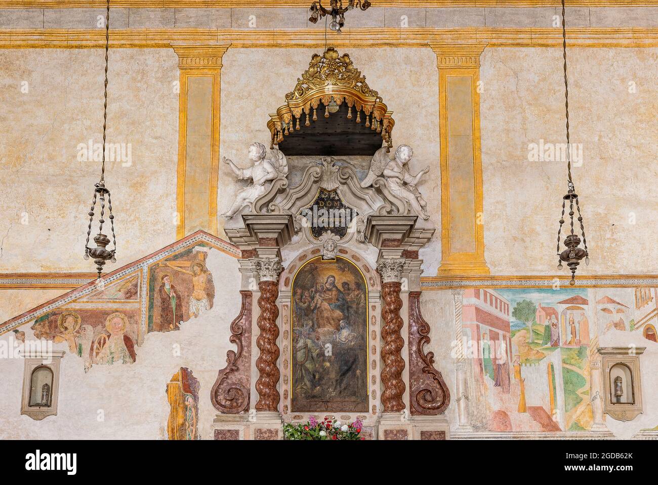 Italy Veneto Asolo Church of Santa Caterina (1346 Stock Photo - Alamy