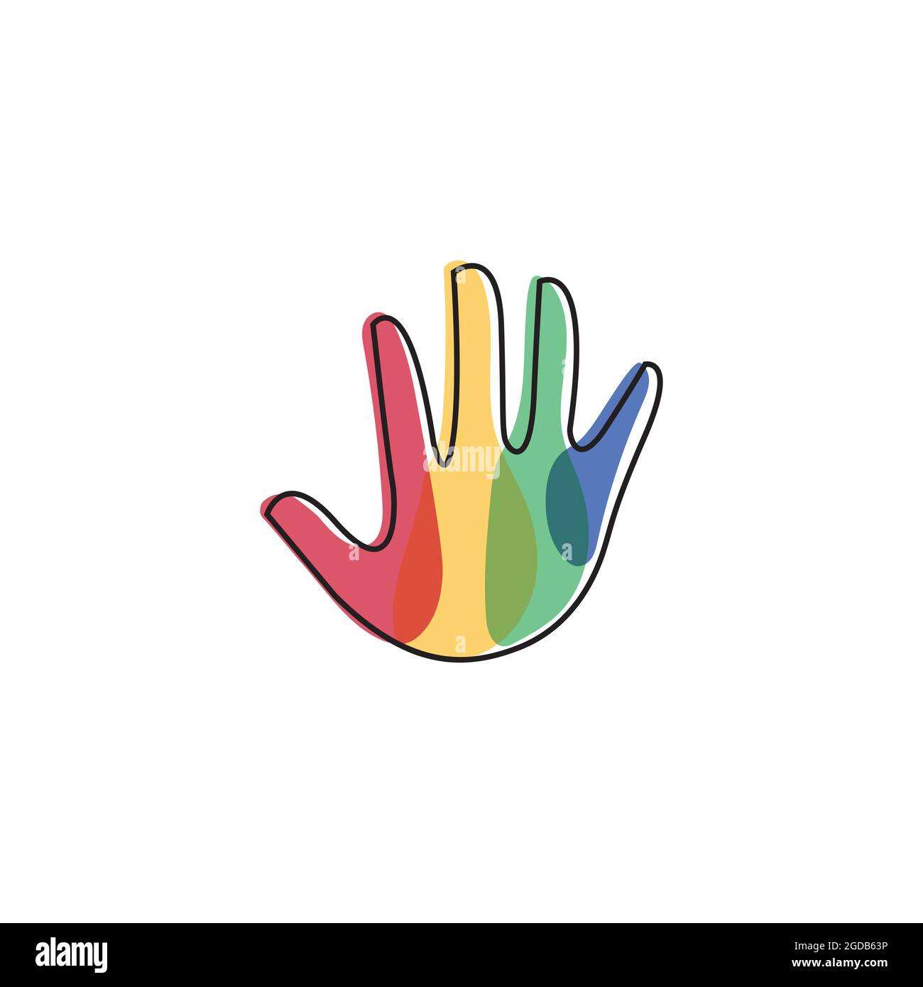 Creative hand logo design inspiration vector template Stock Vector ...