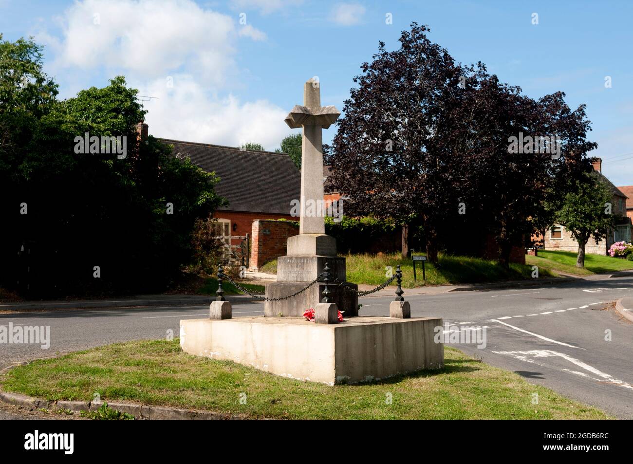 The village war memorial, Birdingbury, Warwickshire, England, UK Stock ...