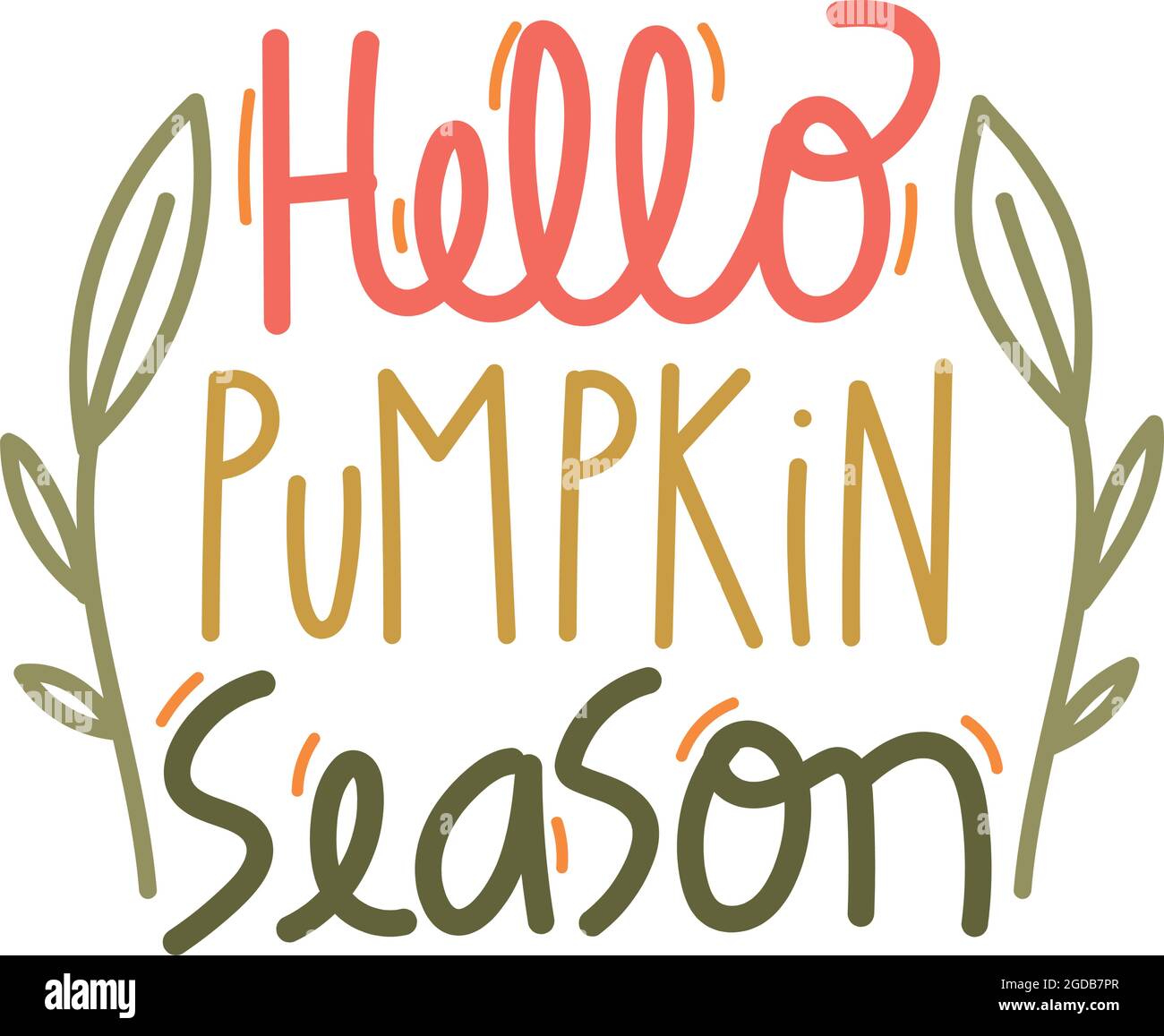 hello pumpkin season Stock Vector Image & Art - Alamy