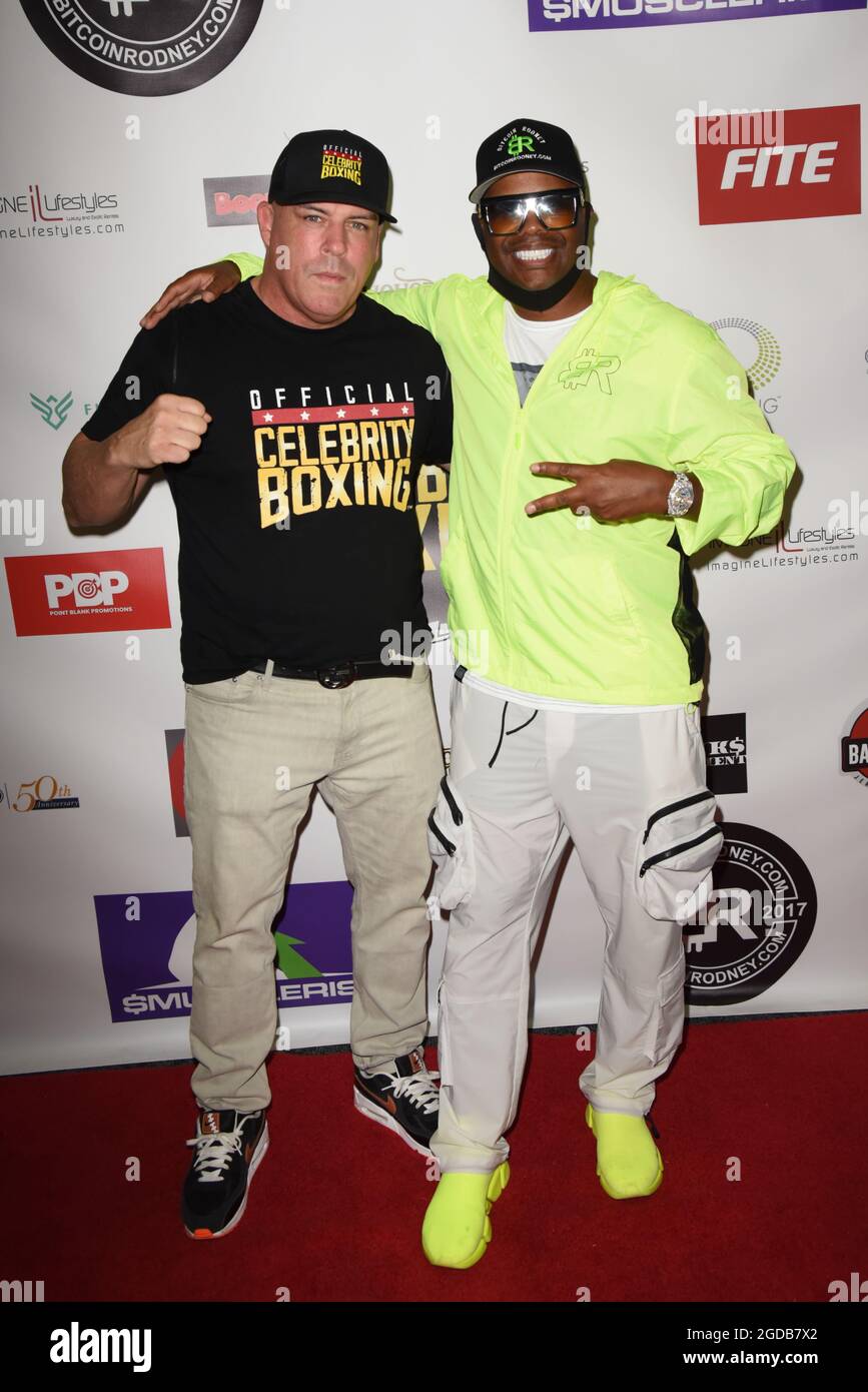 Miami, USA. 12th Aug, 2021. Damon Feldman, left, and Rodney Burton ...