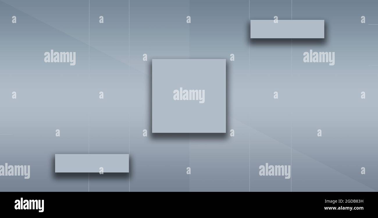 Illustration featuring a mixture of square and rectangular shape ...