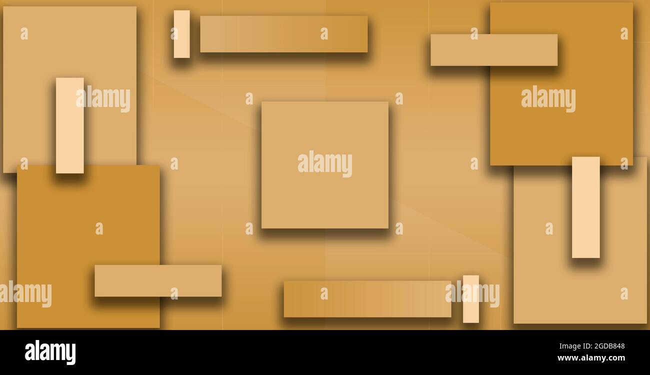 Illustration featuring a mixture of square and rectangular shape ...