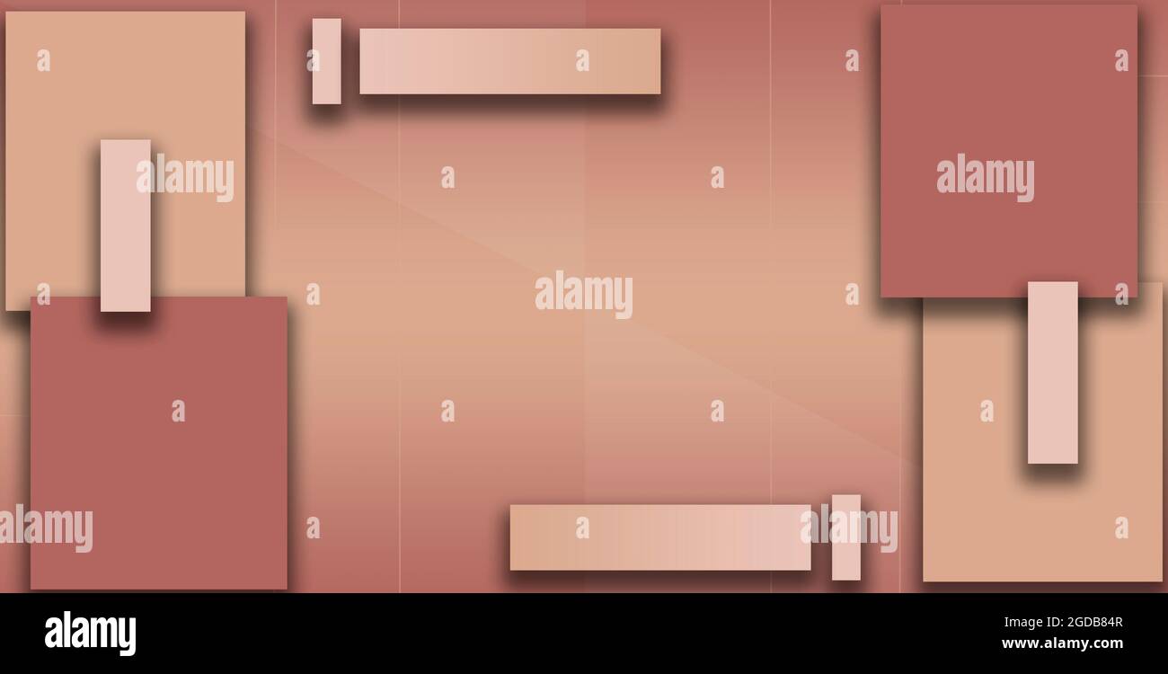 Illustration featuring a mixture of square and rectangular shape ...