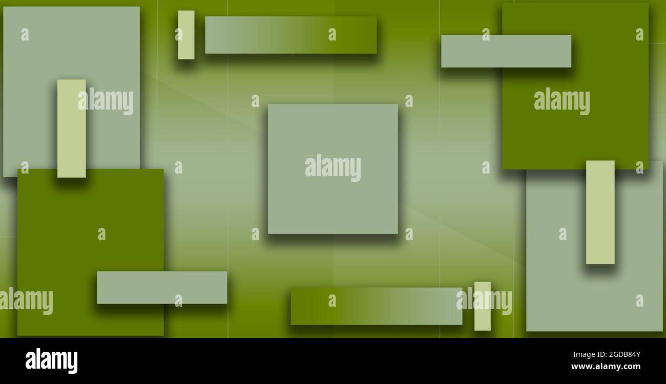 Illustration featuring a mixture of square and rectangular shape ...