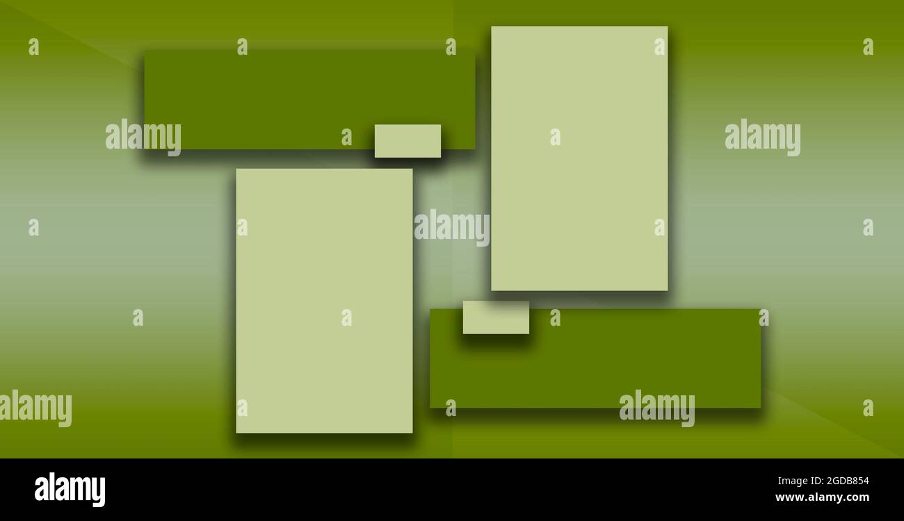 Illustration featuring a mixture of square and rectangular shape ...