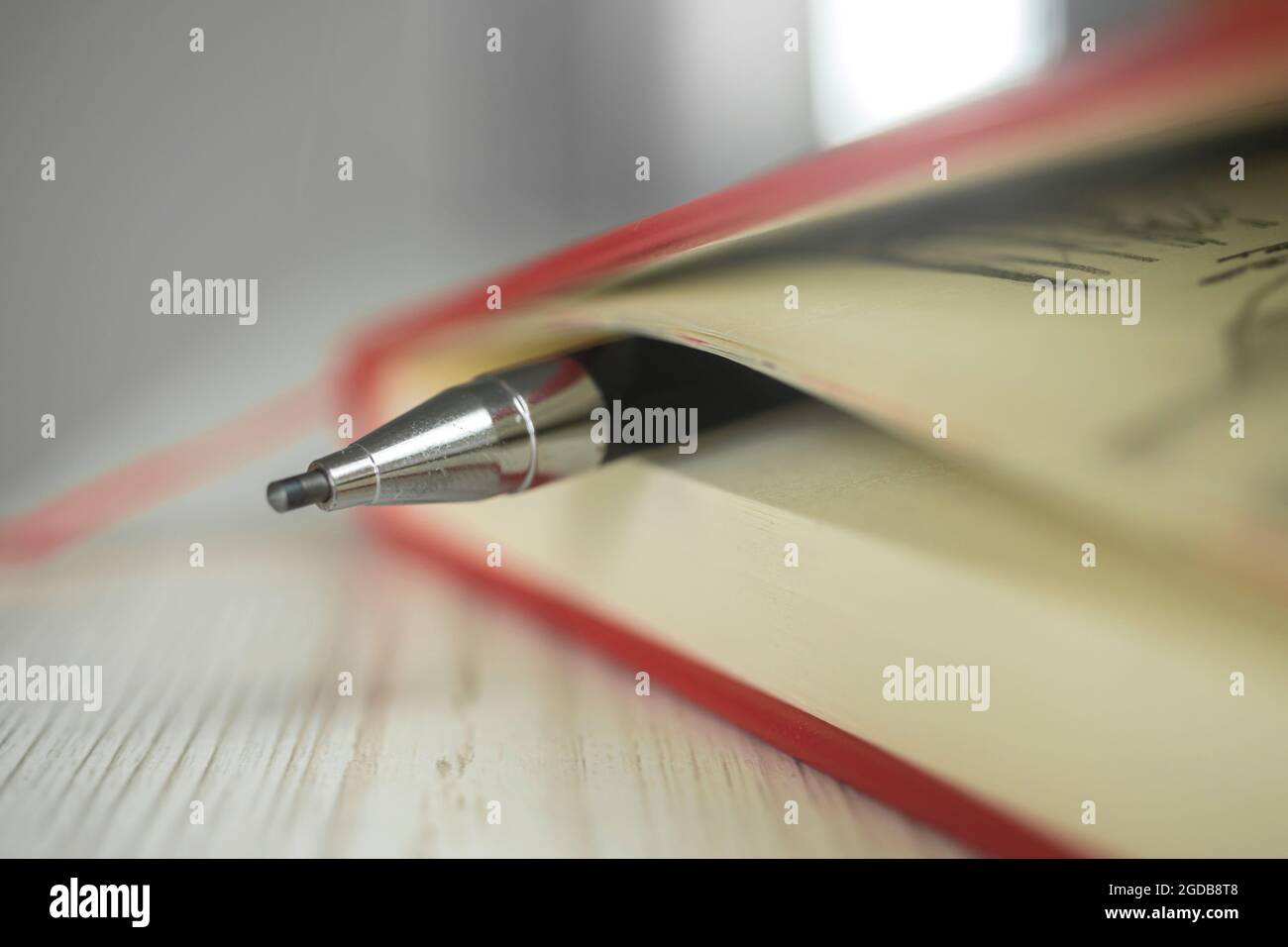 Designer and artist working background with notebook and pencil, sketch ...