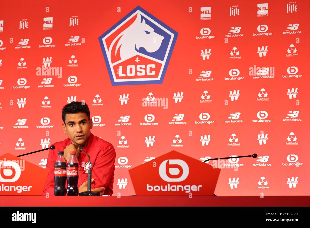 Benjamin ANDRE during the LOSC Lille press conference on August 12 ...