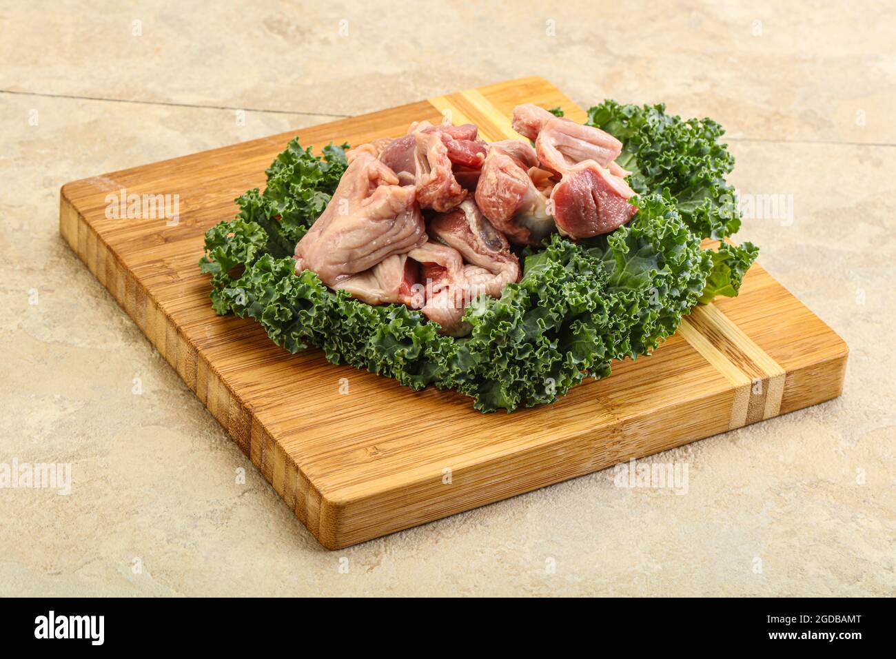 Raw tasty chicken stomach for cooking Stock Photo - Alamy