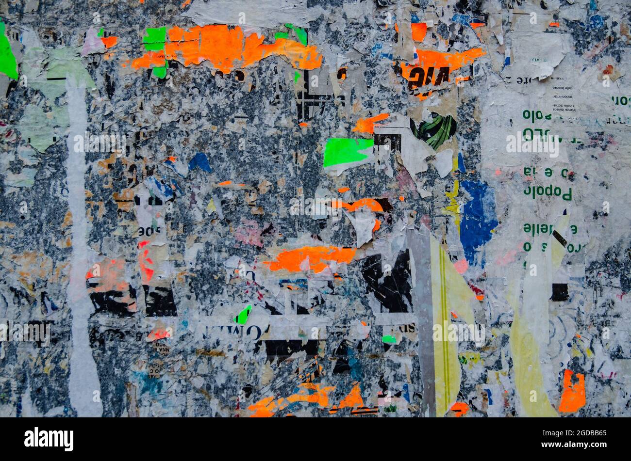 Damaged posters graffiti hi-res stock photography and images - Alamy