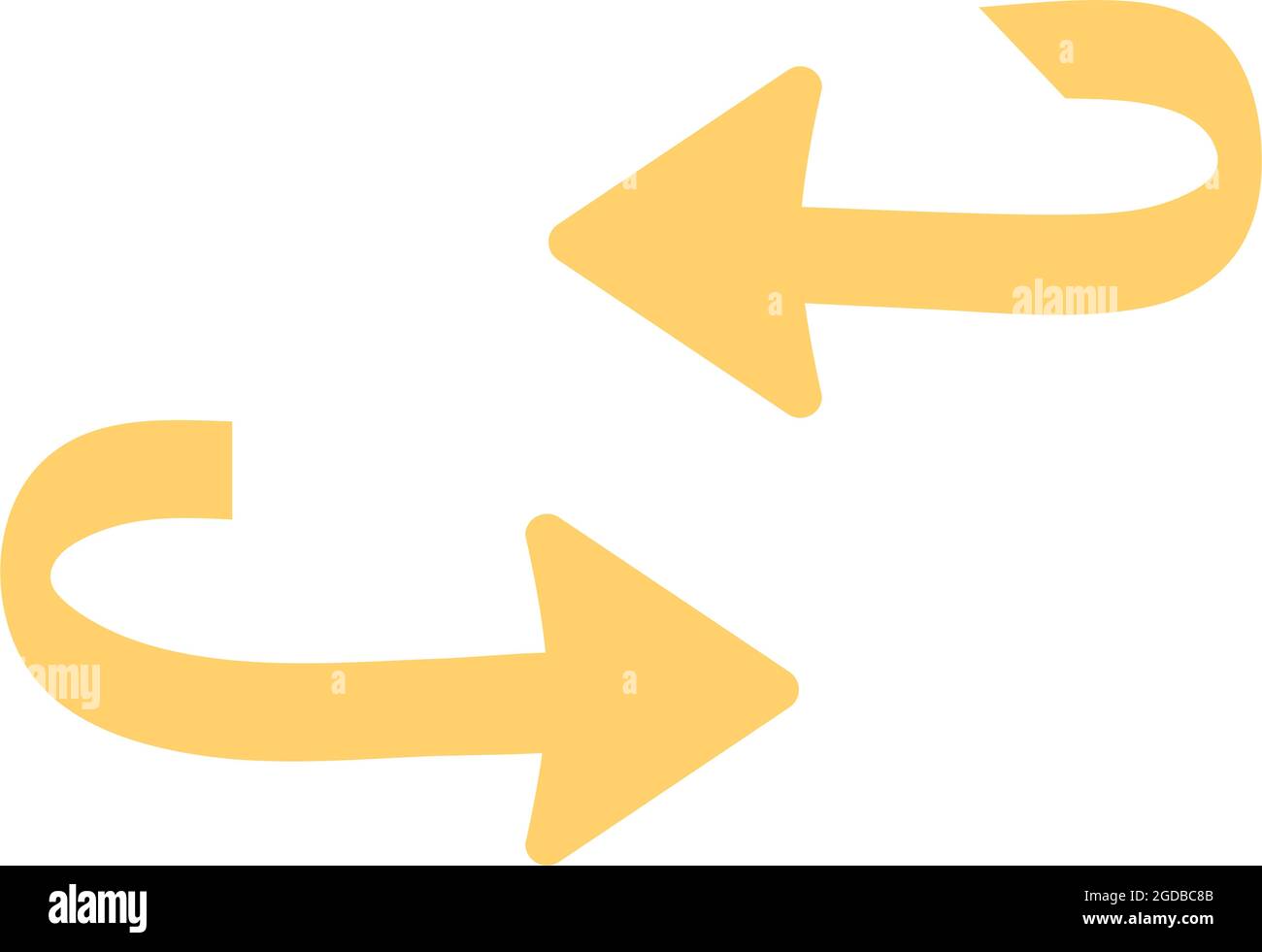 two way arrow Stock Vector Image & Art - Alamy