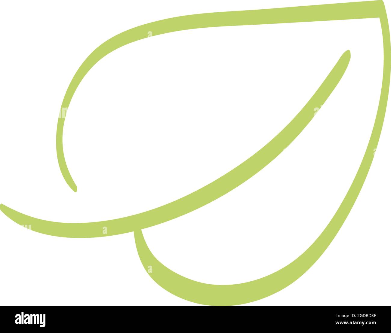 green line leaf Stock Vector Image & Art - Alamy