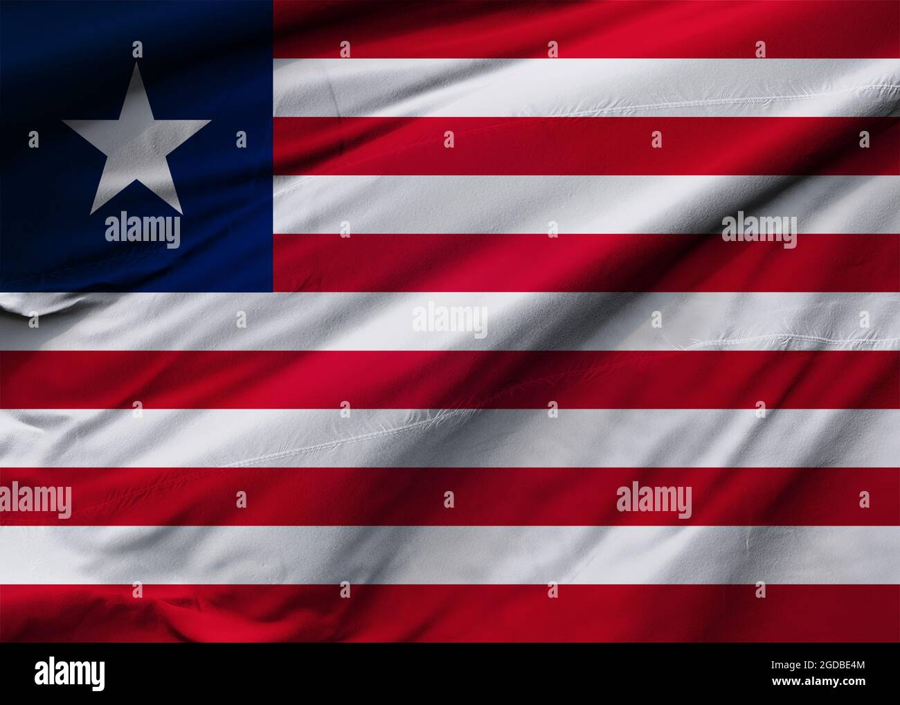 Monrovia flag hi-res stock photography and images - Alamy