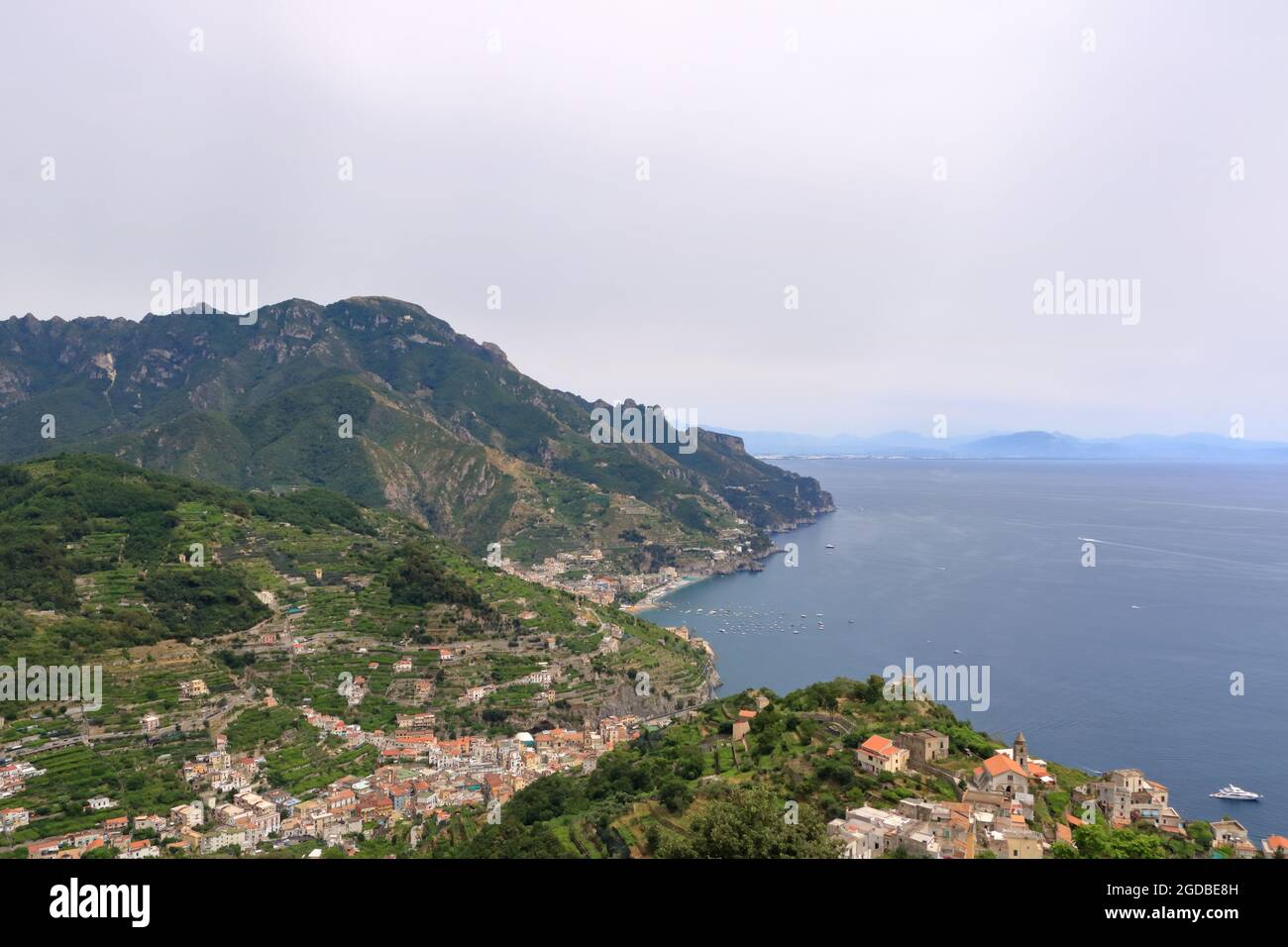 Ravello, Panoramic view of the Amalfi Coast, Italy Stock Photo - Alamy