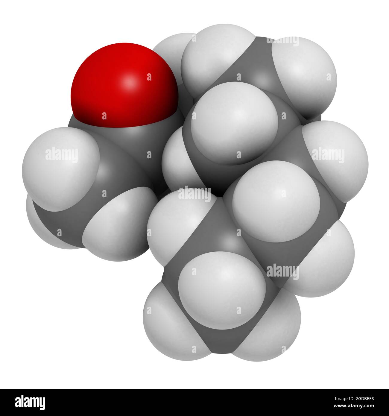 Methyl nonyl ketone (2-undecanone) insect repellent molecule. 3D ...