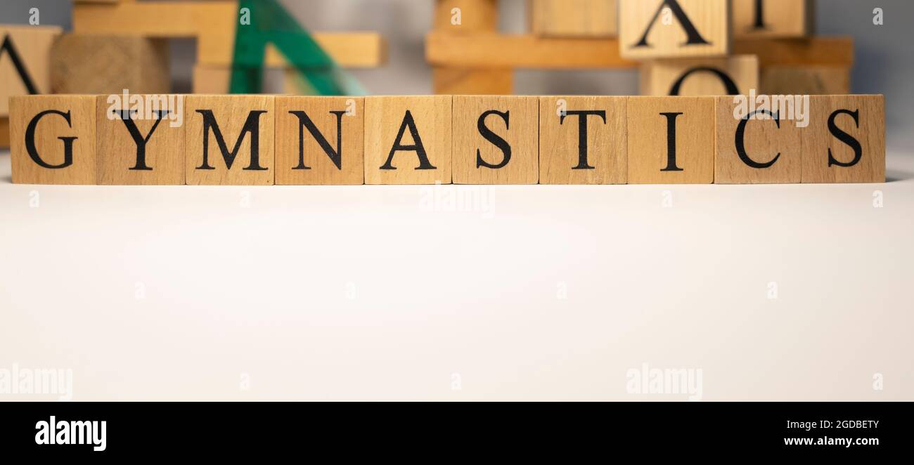 Gymnastics was created from wooden cubes. Sports and the Olympics ...