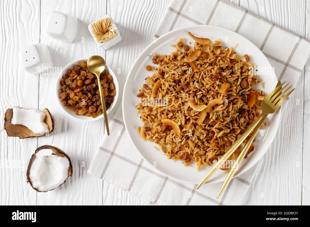 Coconut Rice, Colombian Arroz Con Coco, long grain rice cooked with ...