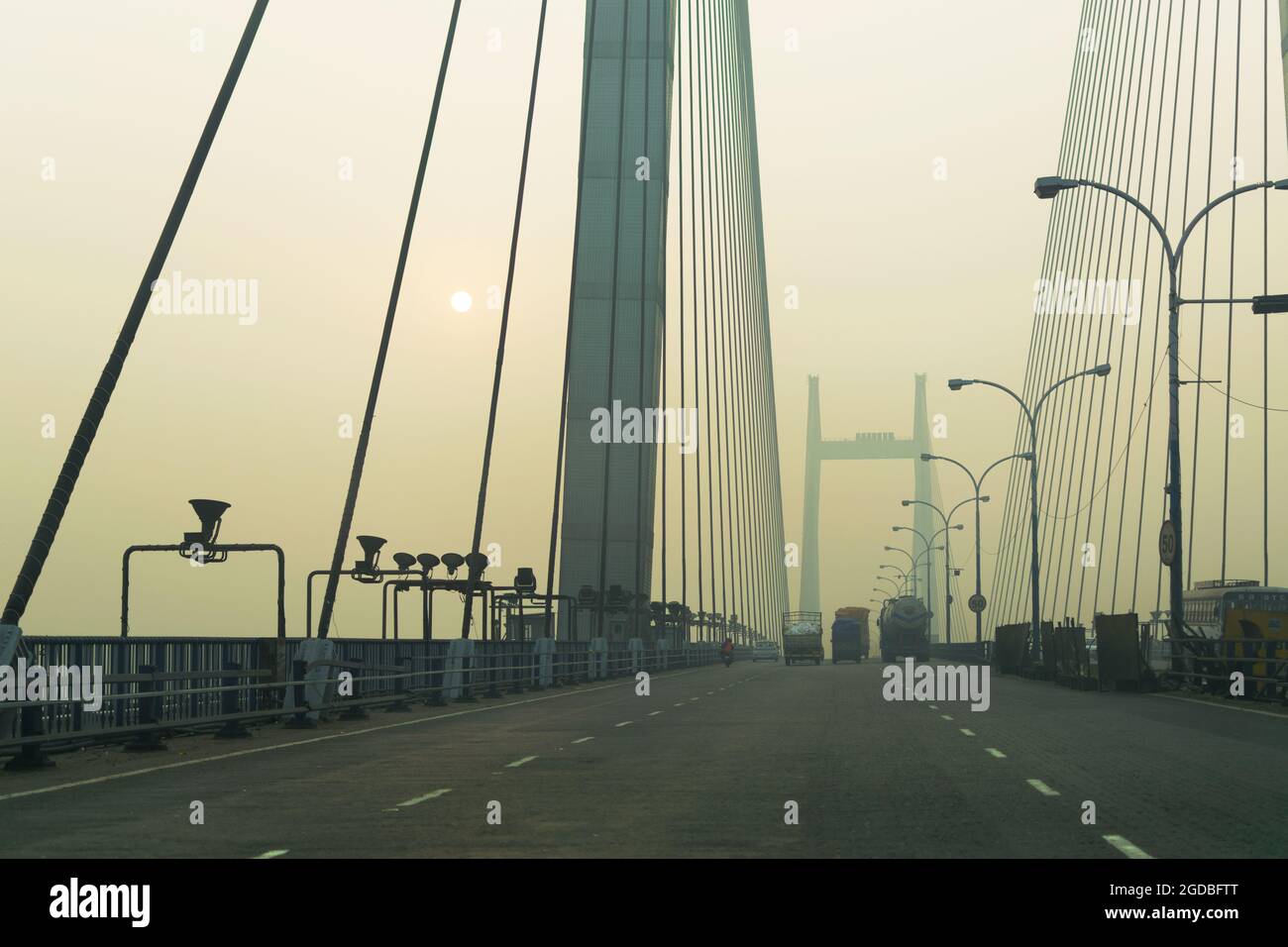 Vidyasagar Setu (Bridge) over river Ganges, 2nd Hooghly Bridge in ...