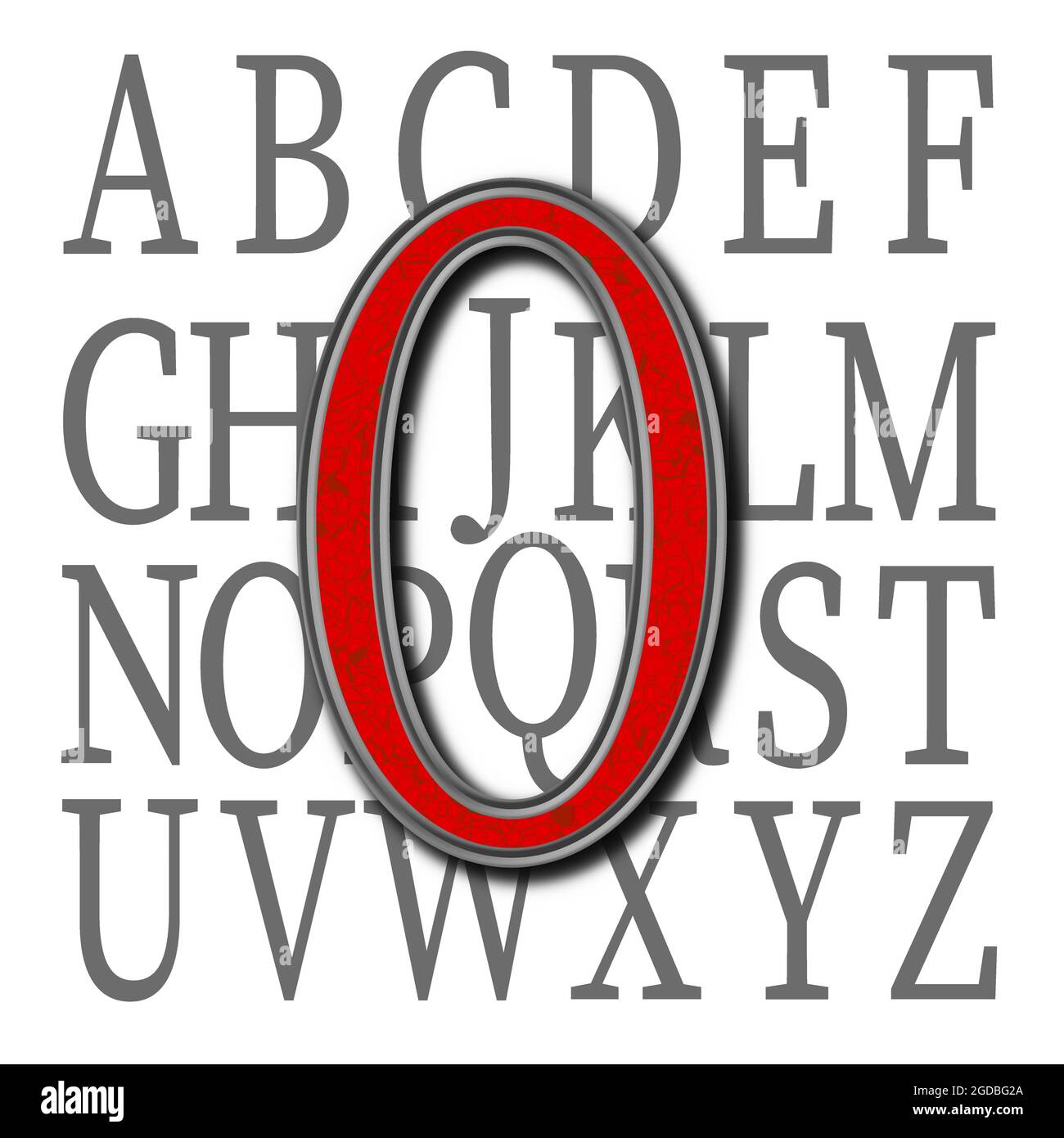 Monogram of uppercase character O ; Design: Stony Stock Photo - Alamy
