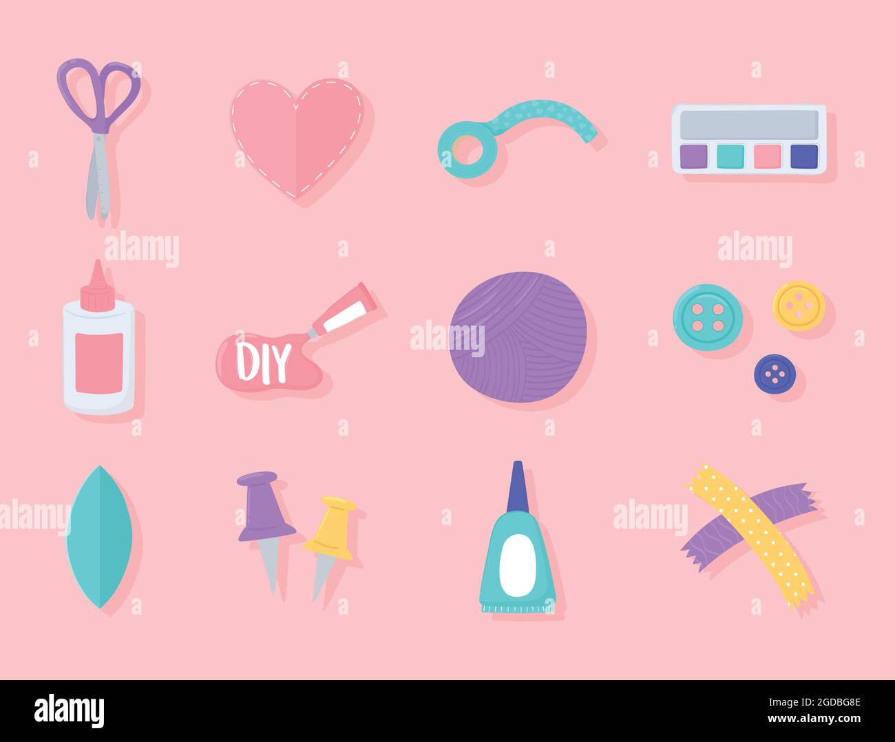 craft and diy icon set Stock Vector Image & Art - Alamy
