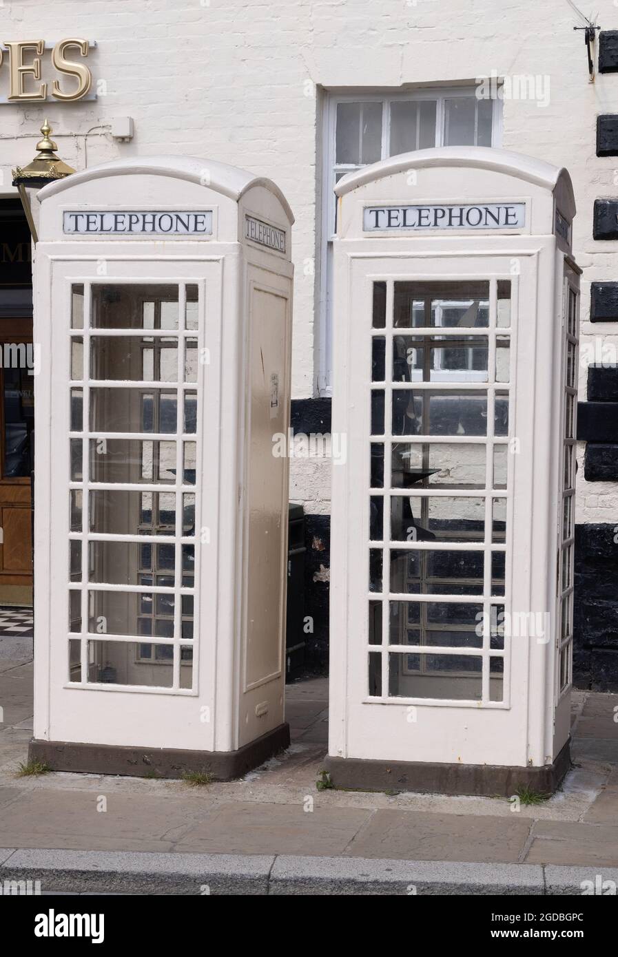 Cream phone boxes or white telephone boxes in Beverley due to ...