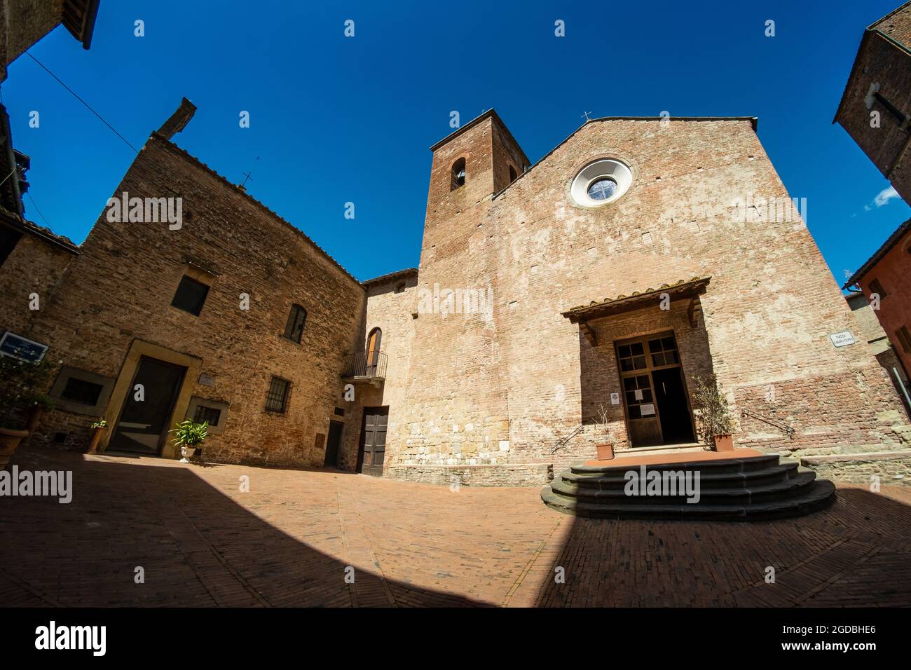Trekking in the ancient village of Certaldo, Church of Saints Jacopo ...