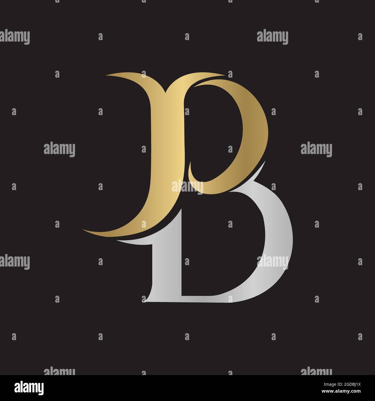 Alphabet Initials logo PB, BP, B and P Stock Vector Image & Art - Alamy